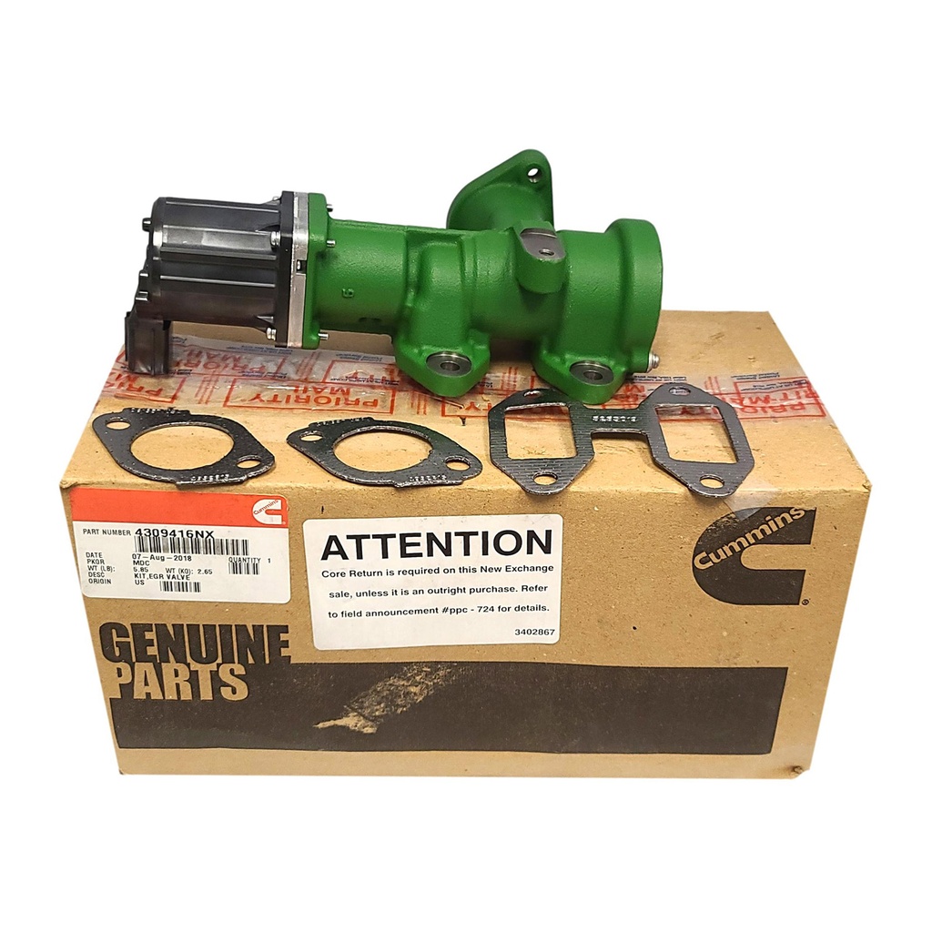 OEM CUMMINS KIT,EXH RCN VALVE 4309416NX, 5473296RX $1114.99 + CORE ...