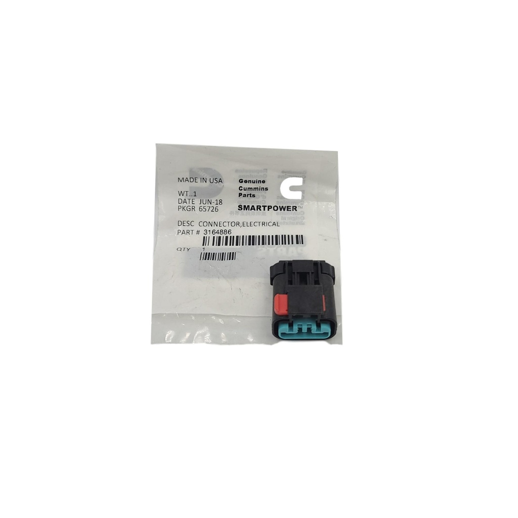 New OEM Genuine Cummins CONNECTOR,ELECTRICAL 3164886 | KAHGO Truck Parts
