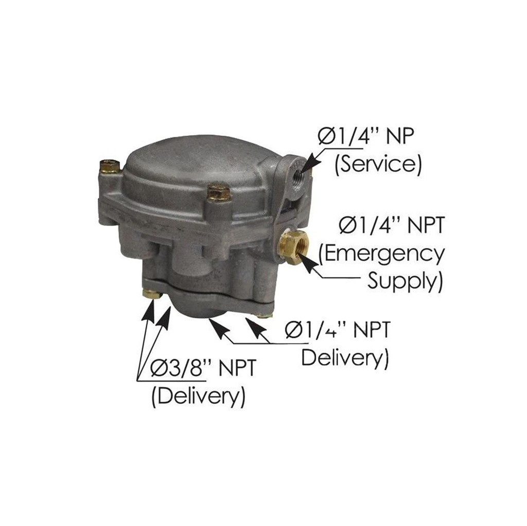 RE6 Type Emergency Relay Valve 170.281865 281865 | KAHGO Truck Parts