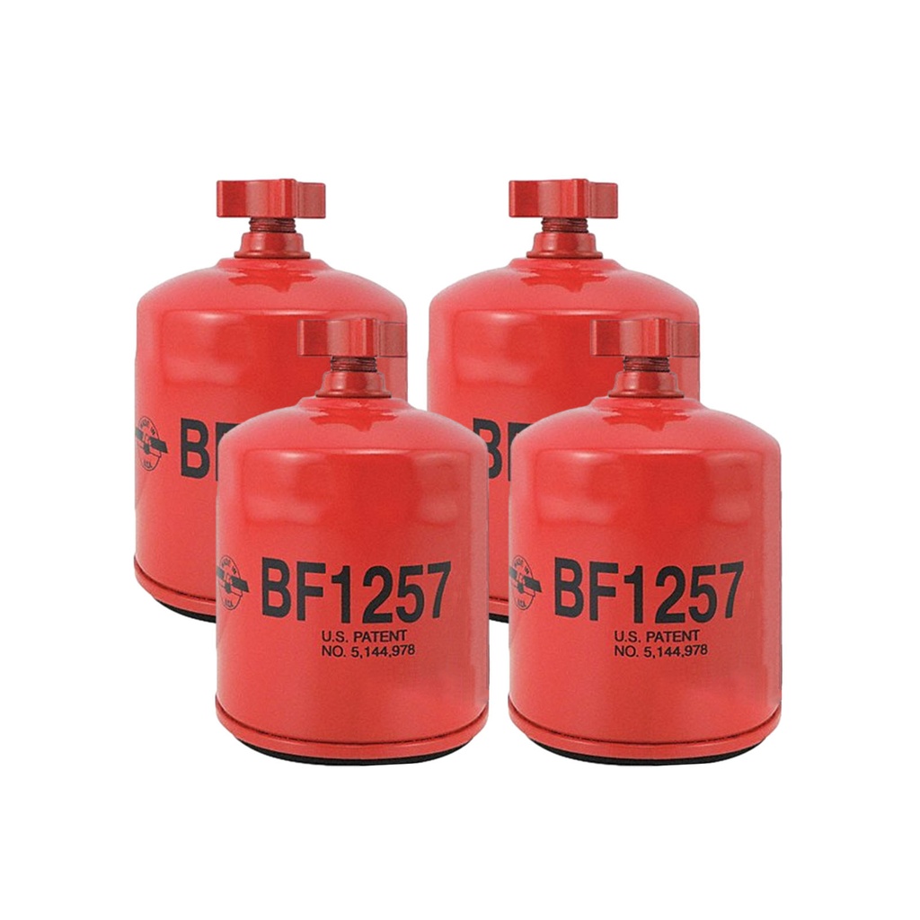 Fuel Water Separator Filter Baldwin BF1257 (Pack of 4) | KAHGO Truck Parts