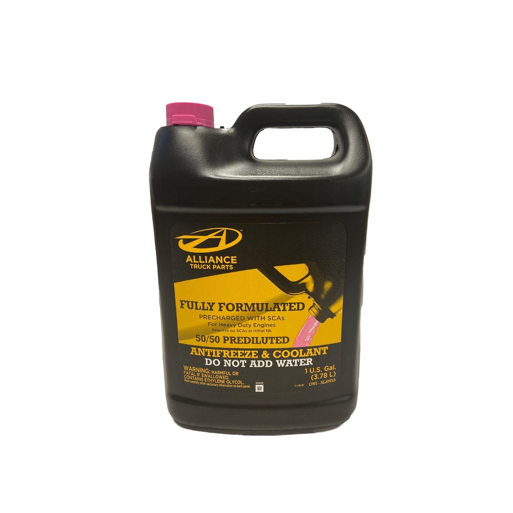 ALLIANCE FULLY FORMULATED ANTI FREEZE 50/50 PREDILUTED OWI-ALAWS3 ...