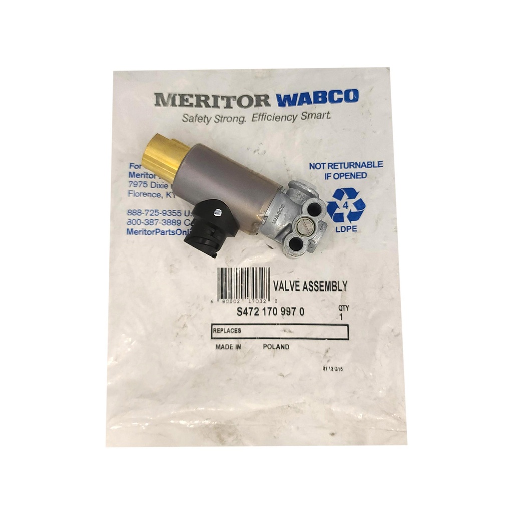 WABCO 3/2 SOLENOID AIR DIN - 4721709970 | KAHGO Truck Parts