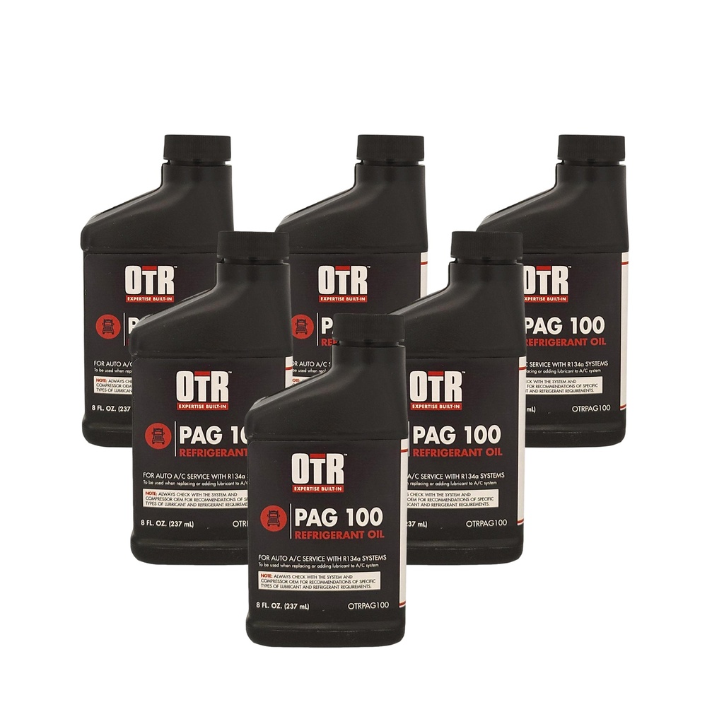 OTR PAG100 AC & Refrigerant Oil R134a 8oz Bottle *(Pack of 6)* | KAHGO Truck Parts