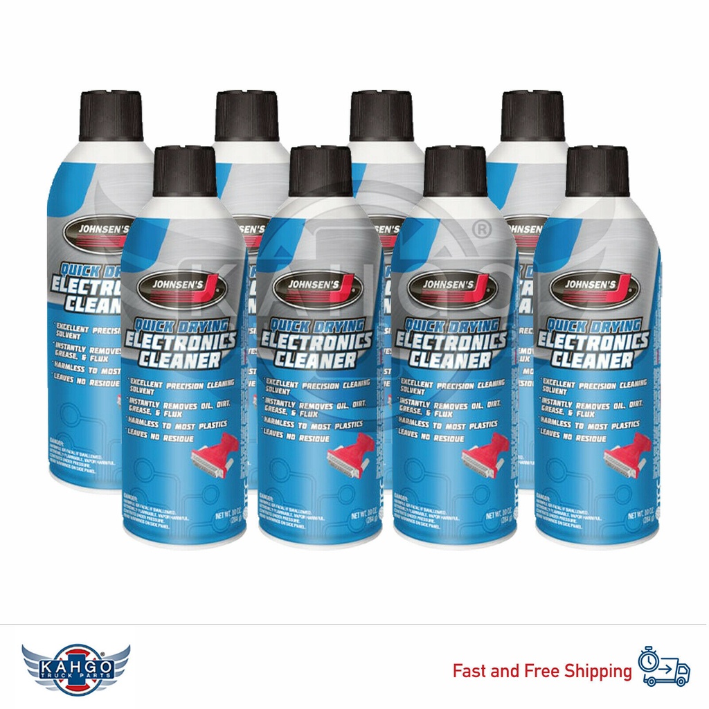 X8 Johnsens TCC-4600 Quick-Drying 10 Oz Electronics Cleaner Precision ...