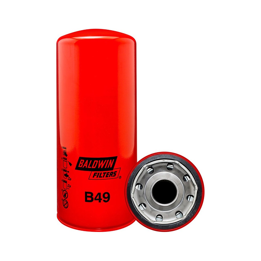 Baldwin B49 Oil Filter; Full-Flow Lube Spin-on | KAHGO Truck Parts