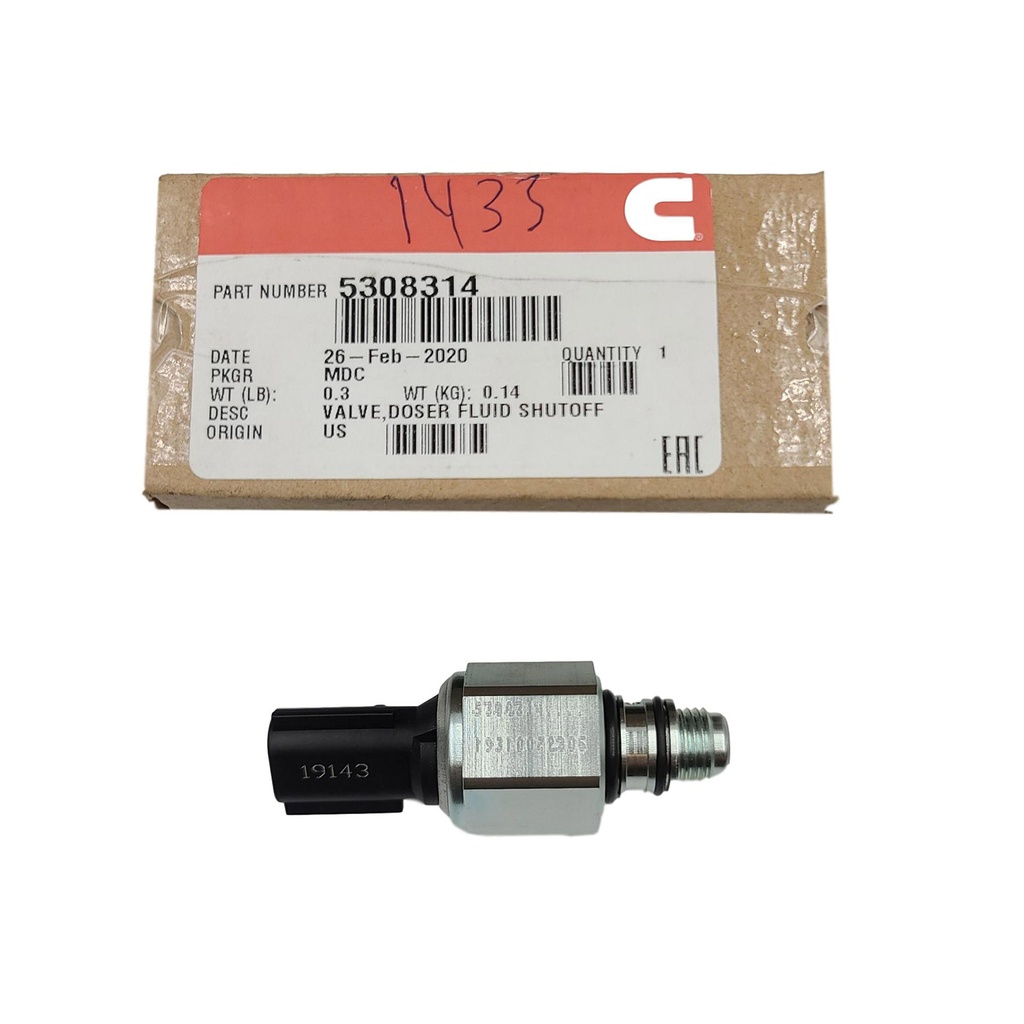 New OEM Genuine Cummins VALVE,DOSER FLUID SHUTOFF 5308314 | KAHGO Truck ...