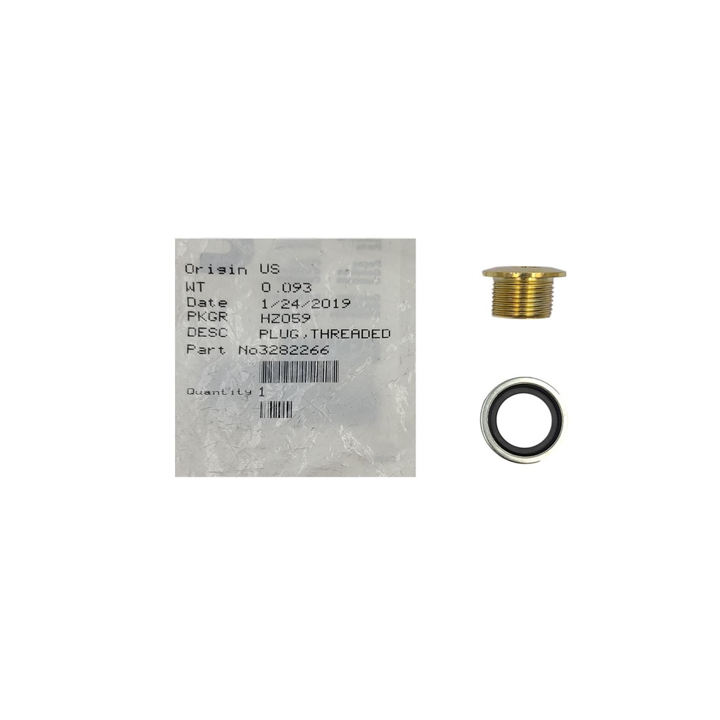 New OEM Genuine Cummins PLUG,THREADED 3282266 5528109 + WASHER,SEALING ...