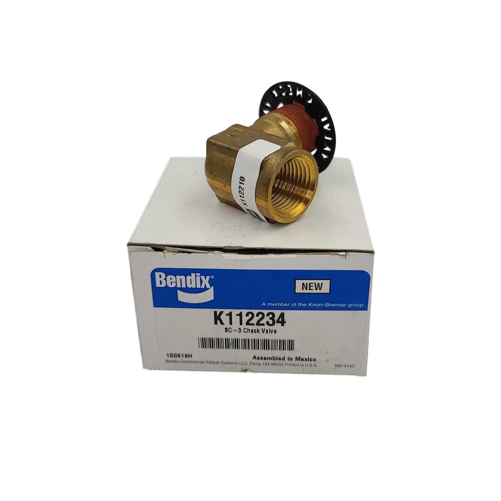 BENDIX SC-3 BRAKE SINGLE CHECK VALVE - K112234 | KAHGO Truck Parts