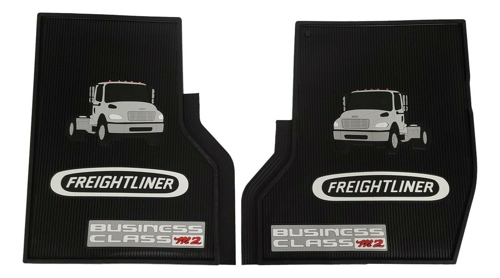 Freightliner Business Class 1/4" Thick Rubber Vinyl Front Floor Mats ...