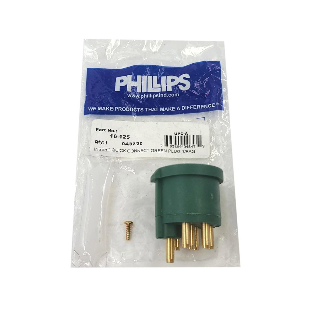 PHILLIPS PLUG INSERT-QCP-QUICK-CHAN PHM-16-125 | KAHGO Truck Parts