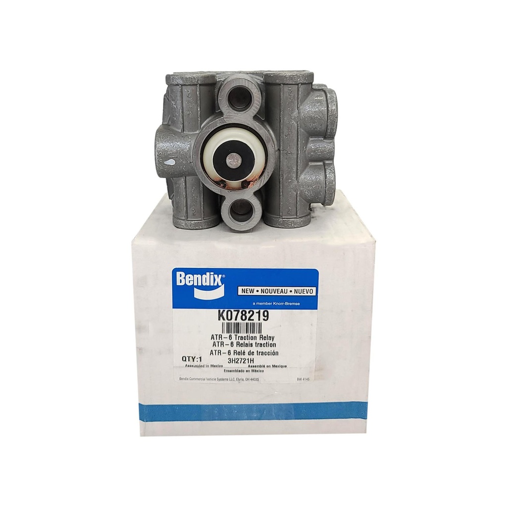 BENDIX ATR-6 BRAKE RELAY TRACTION VALVE - K078219 | KAHGO Truck Parts